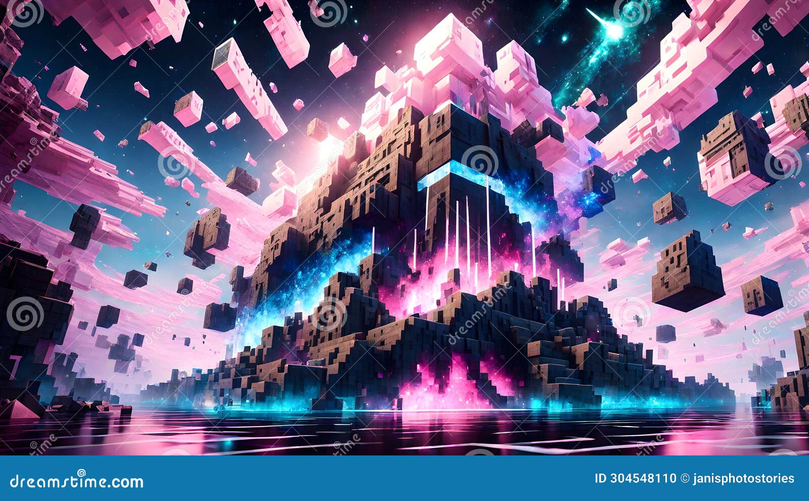 Exploding Minecraft Colorful Cubes Minecraft Blocks Minecraft Textures And Cubes Minecraft
