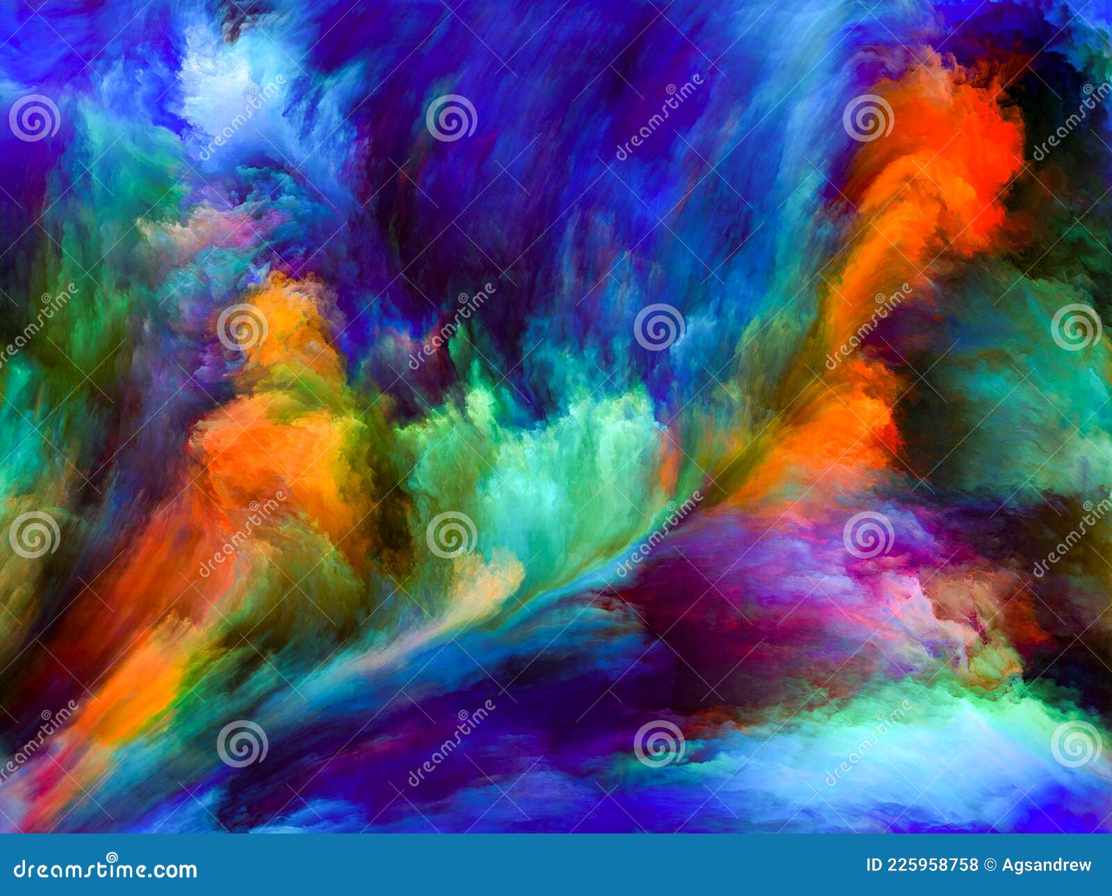 Exploding Paint stock illustration. Illustration of imagination - 225958758