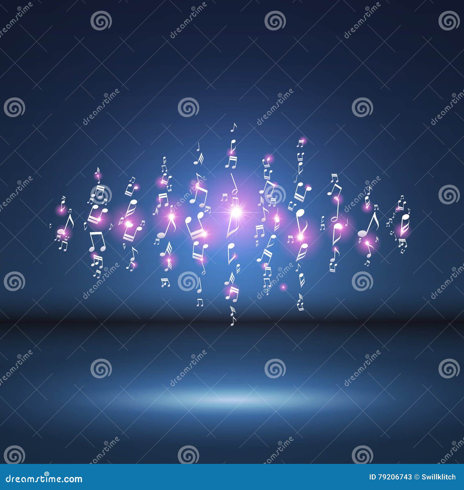 Exploding Party Music Wave Made of Notes Stock Vector - Illustration of ...