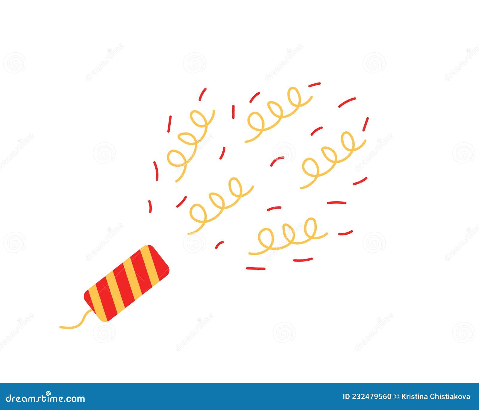 Exploding Party Popper Cartoon Vector | CartoonDealer.com #112941111