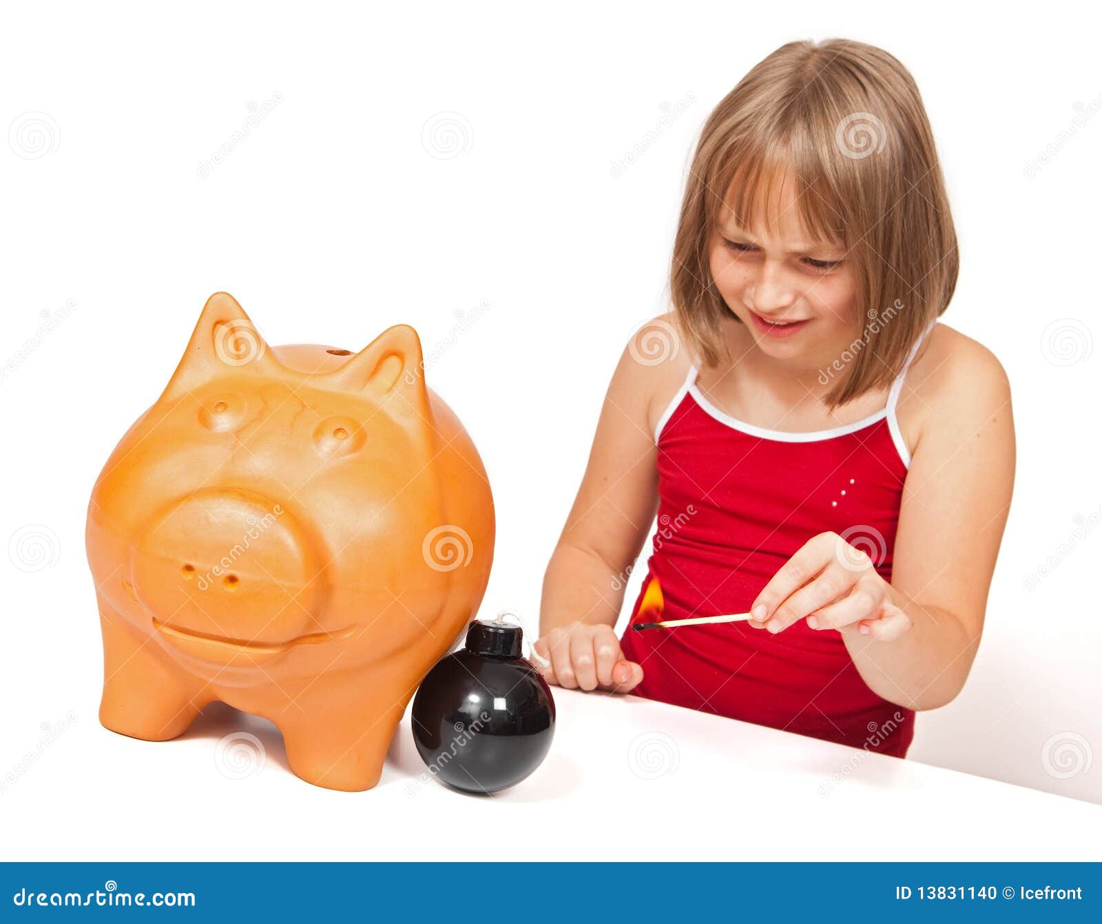 Exploding piggy bank stock photo. Image of firing, burn - 13831140