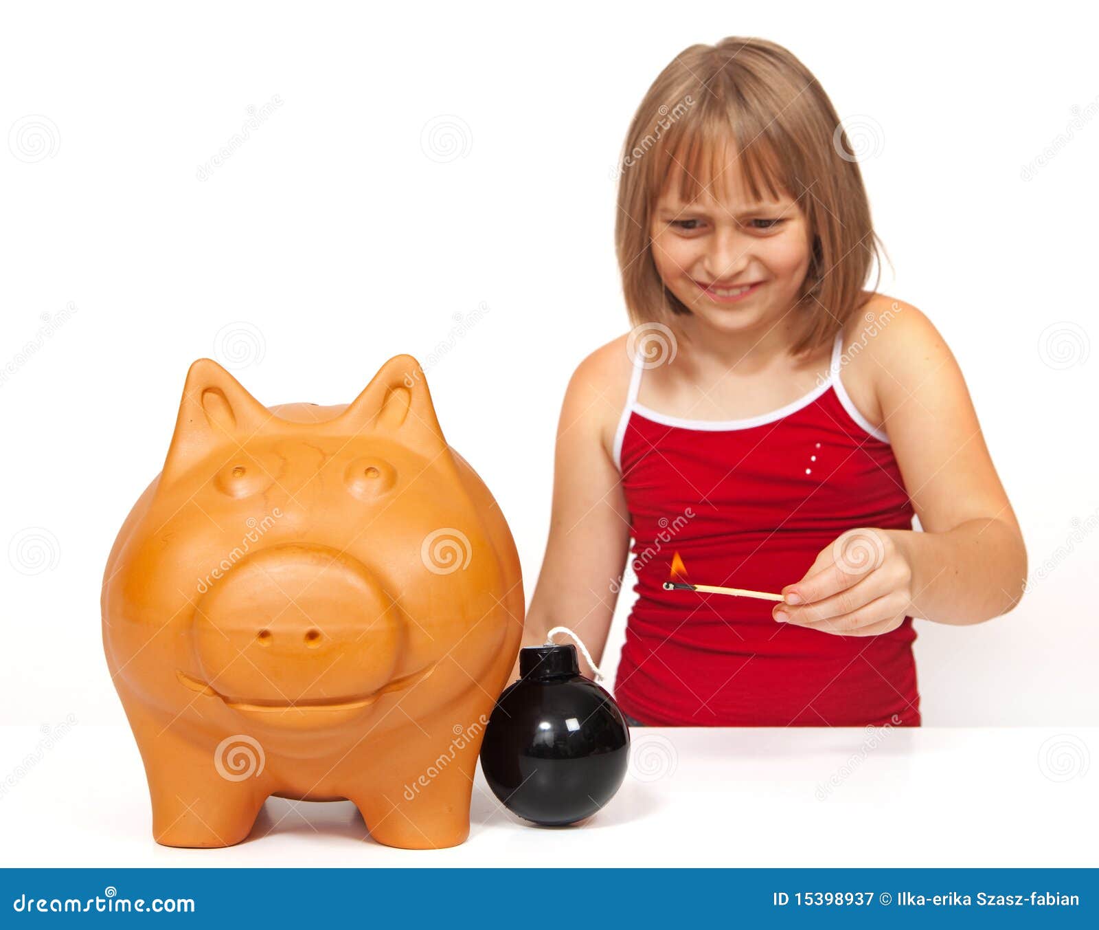 Exploding the piggy bank stock image. Image of bank, bomb - 15398937
