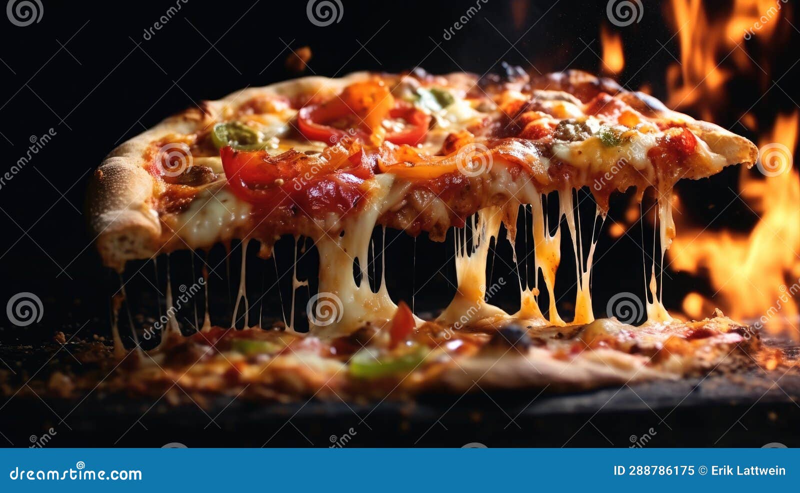 Exploding Pizza in Macro Shot - Stock Concepts Stock Image - Image of ...