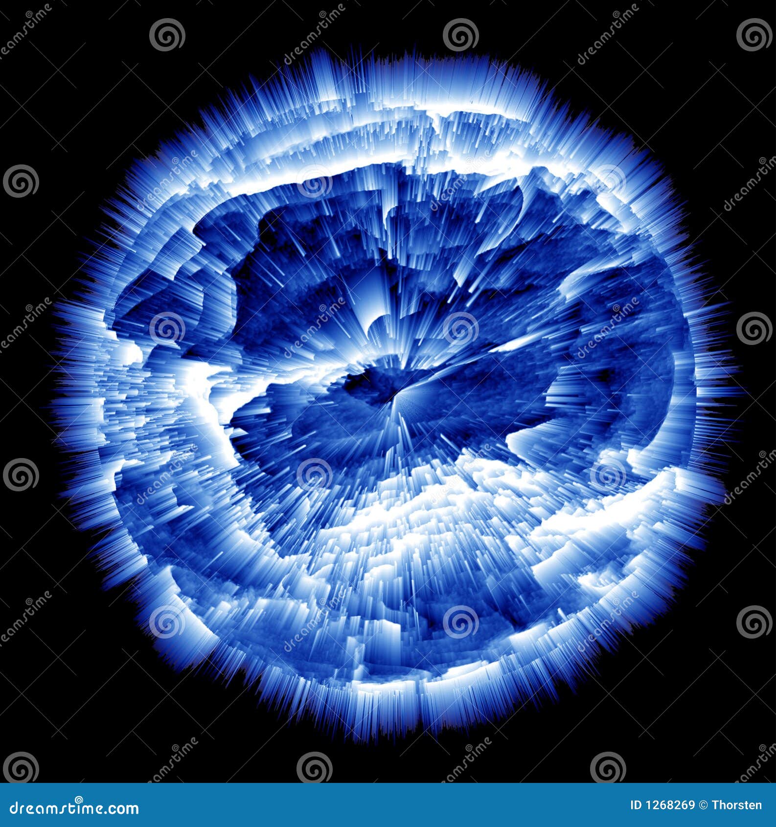 Exploding Planet stock illustration. Illustration of ball - 1268269
