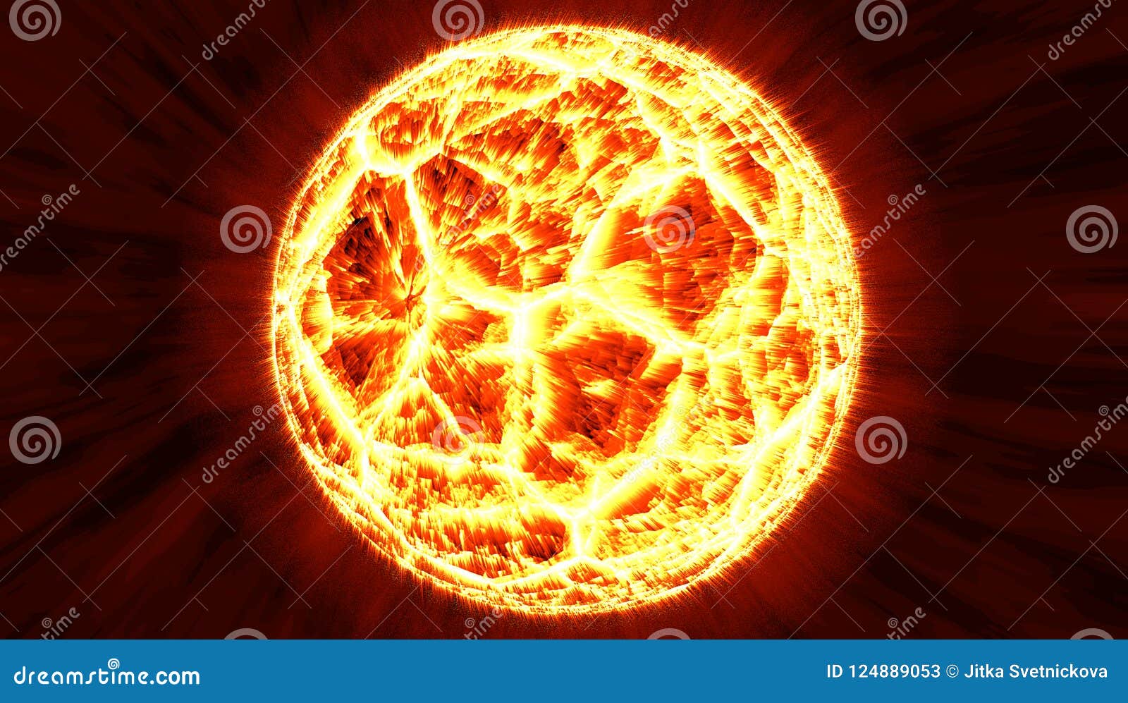 The hot planet stock illustration. Illustration of orange - 124889053