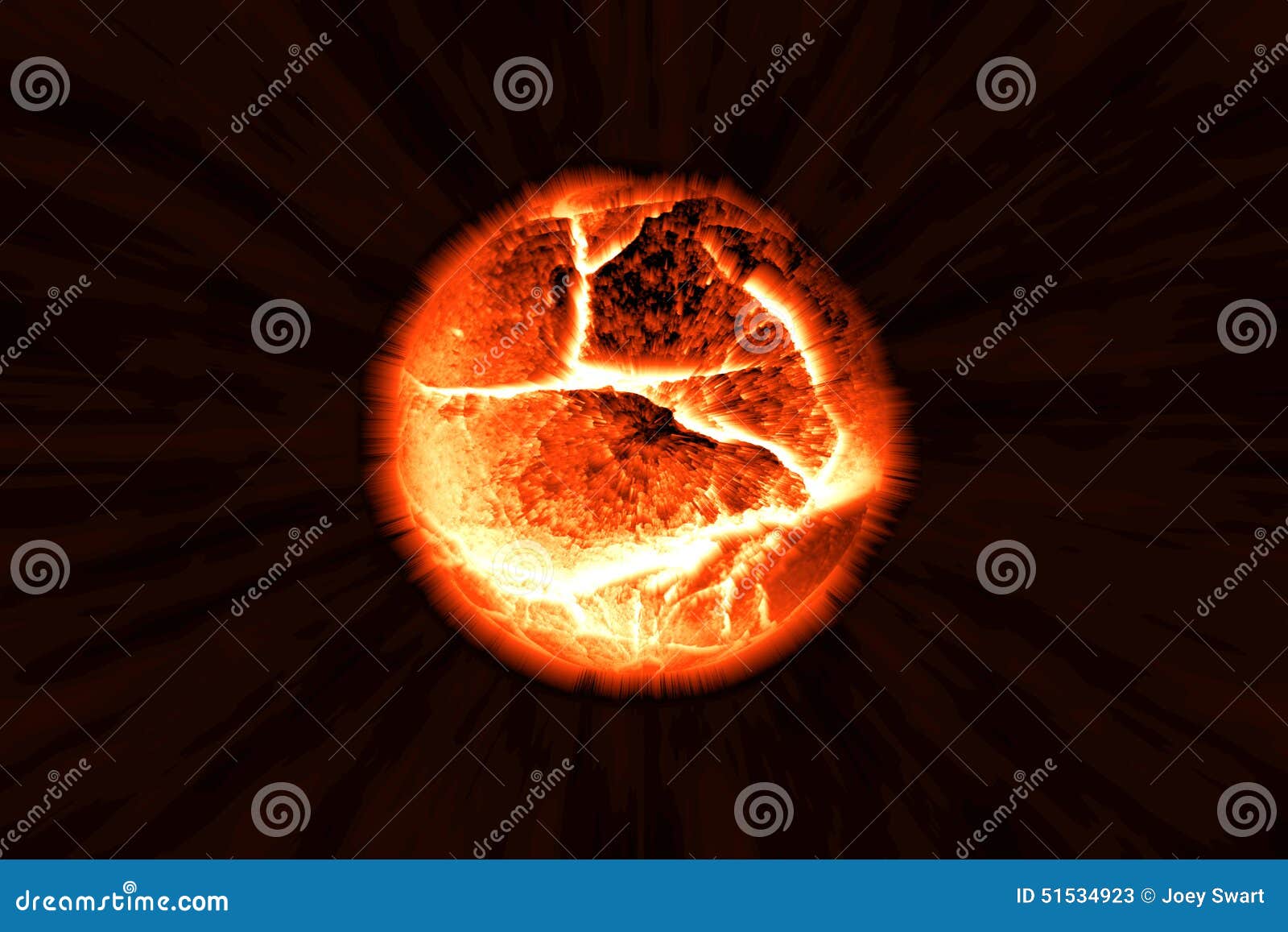 Exploding planet. stock illustration. Illustration of cosmos - 51534923