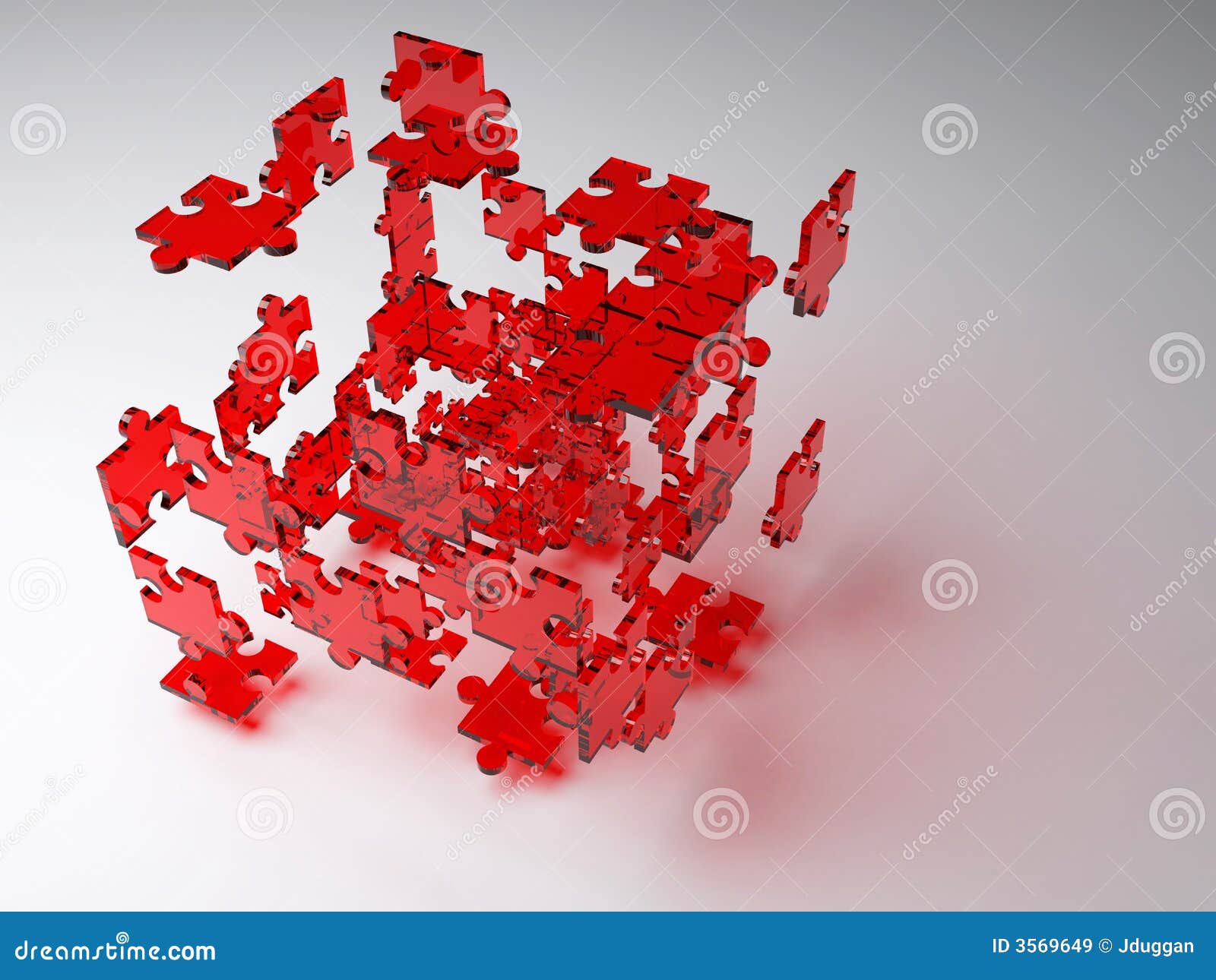 Exploding puzzle cube stock illustration. Illustration of activity ...