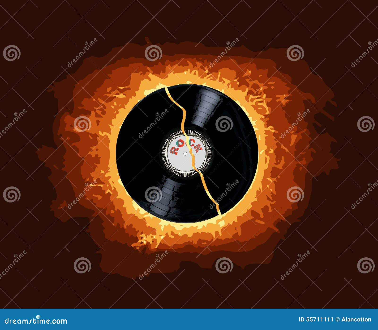 Exploding Record stock illustration. Illustration of grooves - 55711111