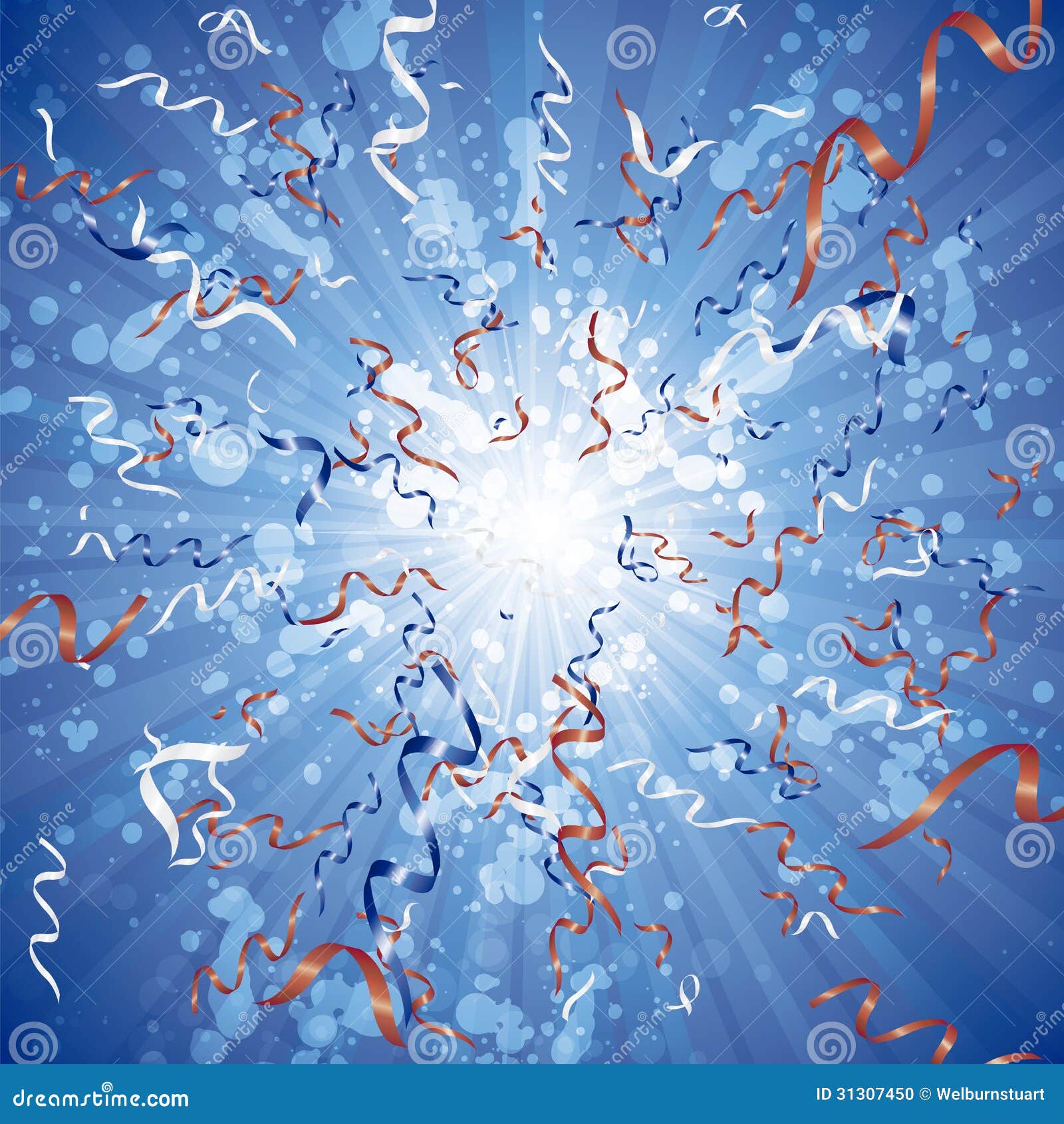 Exploding ribbons usa 1 stock vector. Illustration of banner - 31307450