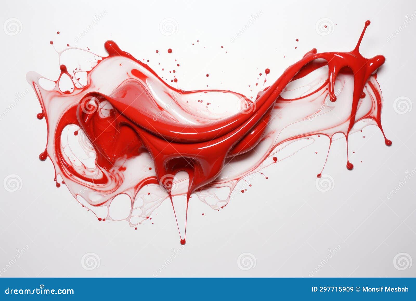 Exploding Ruby Elixir: a Spectacular Fusion of Art and Science Stock ...