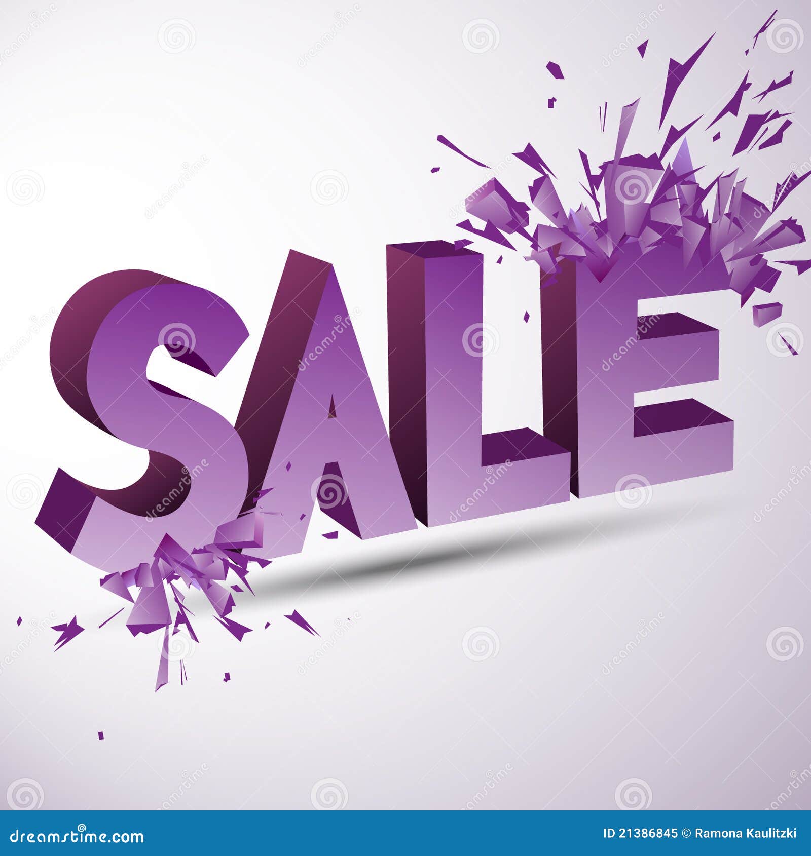Exploding sale stock illustration. Illustration of store - 21386845