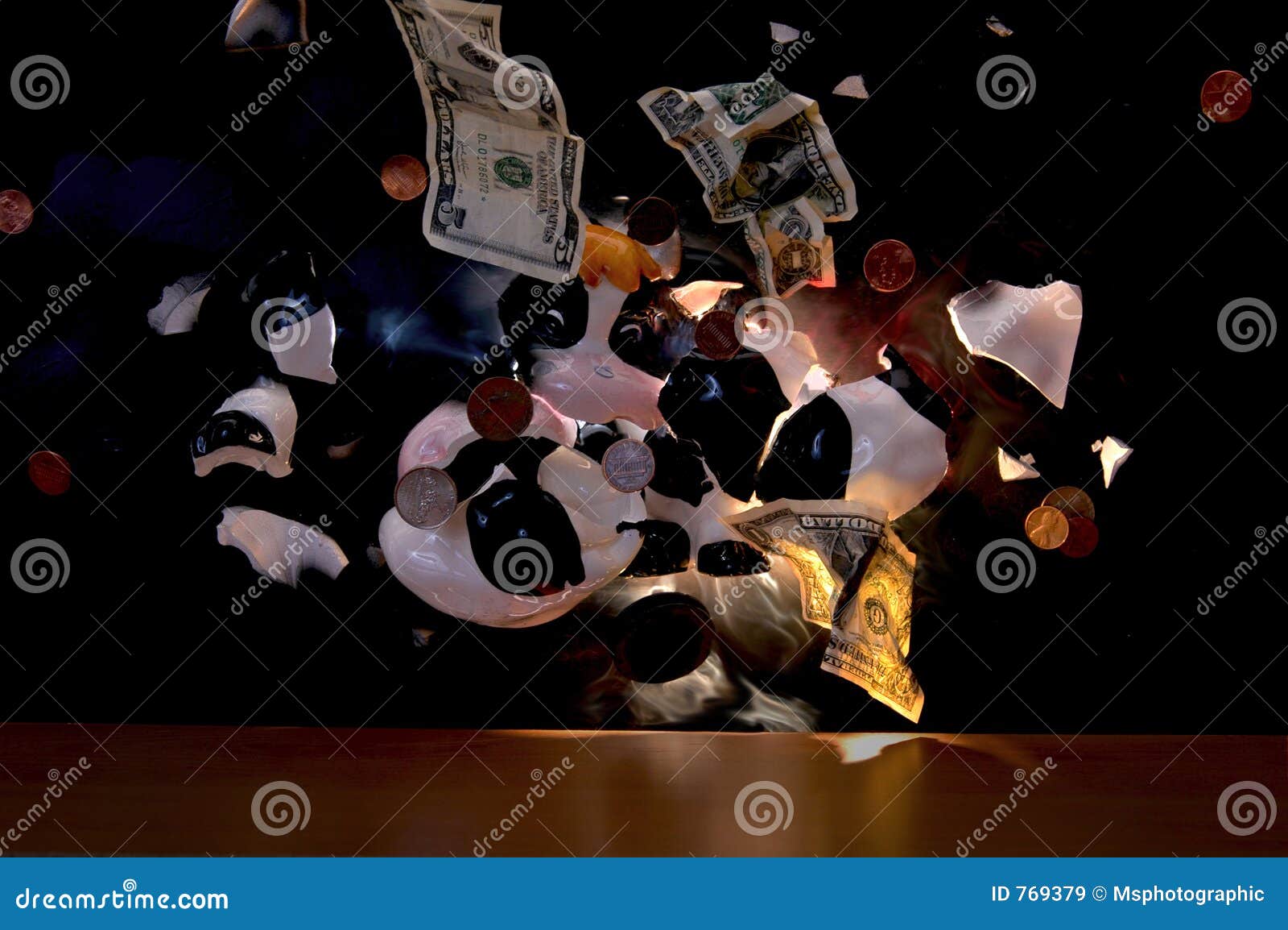 Exploding Savings stock image. Image of explosion, dime - 769379