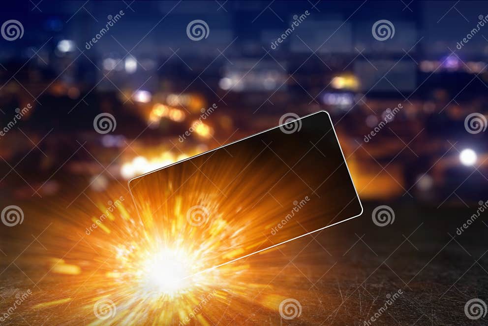 Exploding Smartphone, Overheating Battery Cells Stock Photo - Image of ...