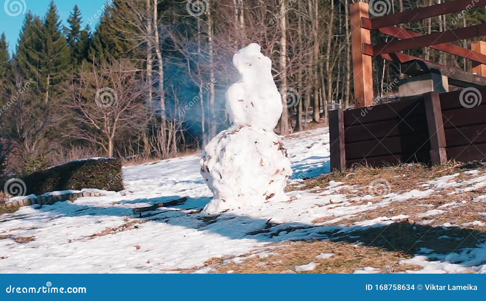 Exploding Snowman. in the Snowman is Dynamite Stock Footage - Video of ...