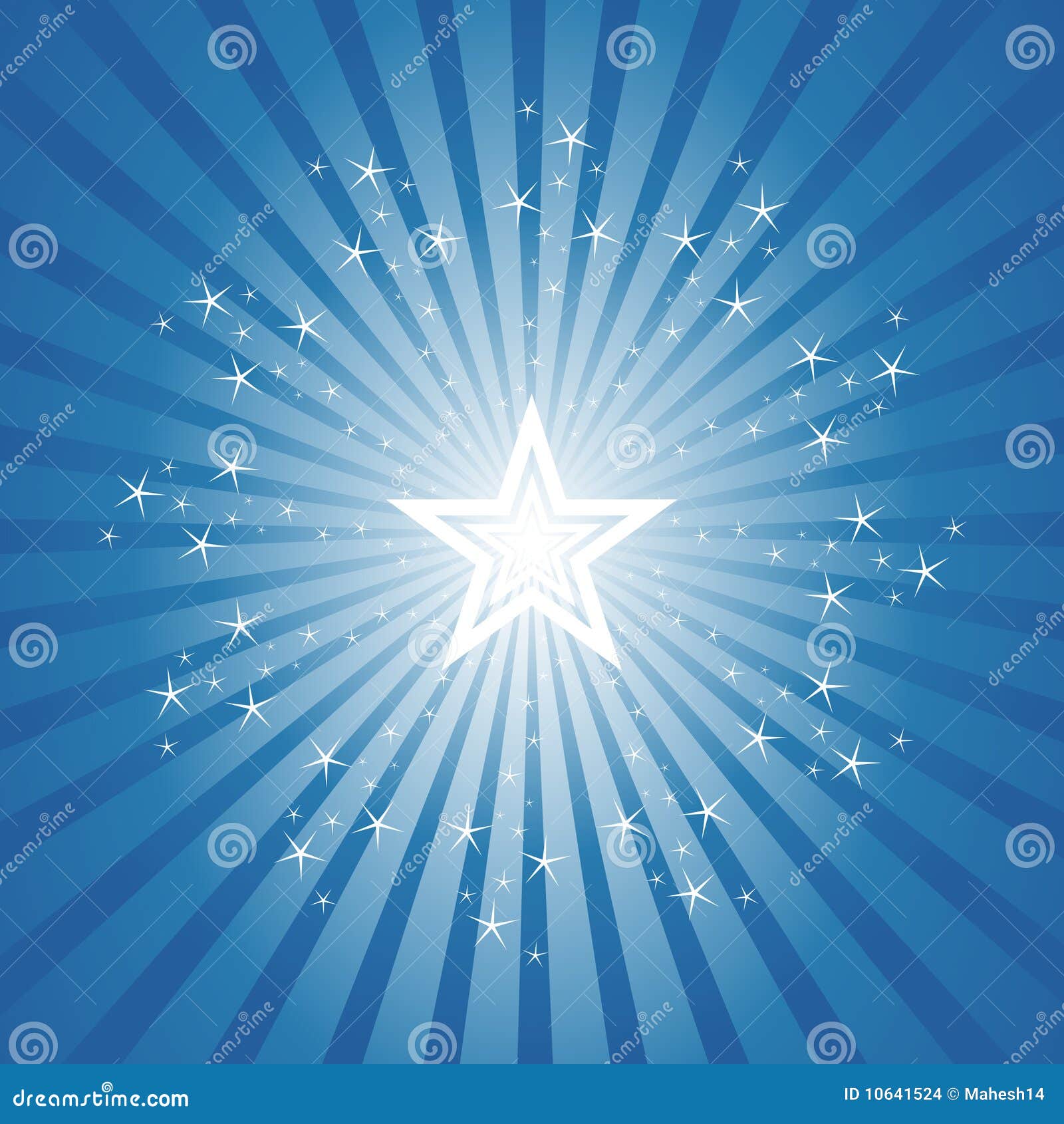 Exploding Star Burst Background Stock Illustration - Illustration of ...