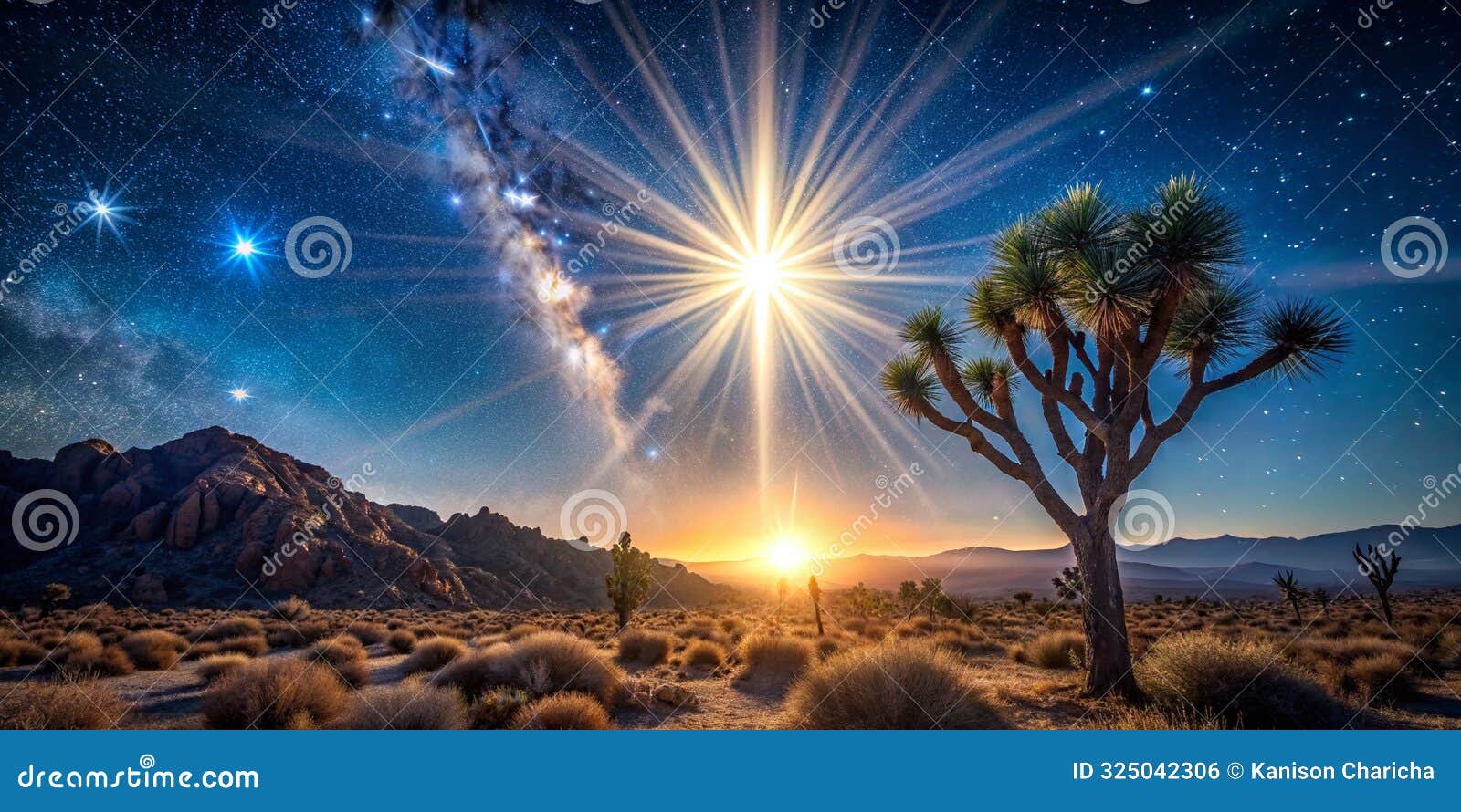 Exploding Star Over Futuristic City Skyline Royalty-Free Stock ...