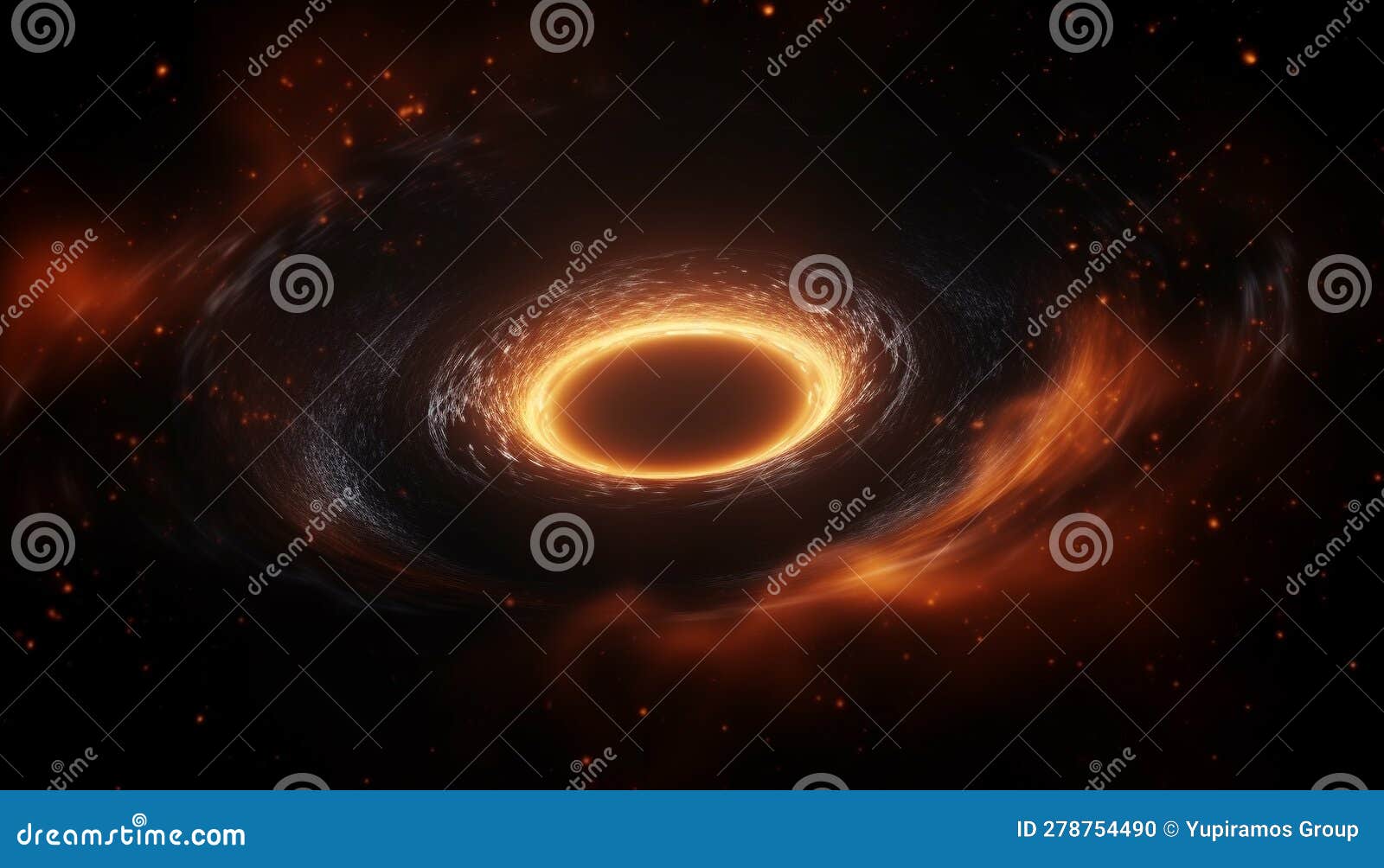 Exploding Star Illuminates Galaxy Dark Night Sky in Abstract Design ...