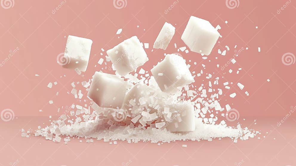 Exploding Sugar Cubes in a Vivid Display, Illustrating the Dangers of ...