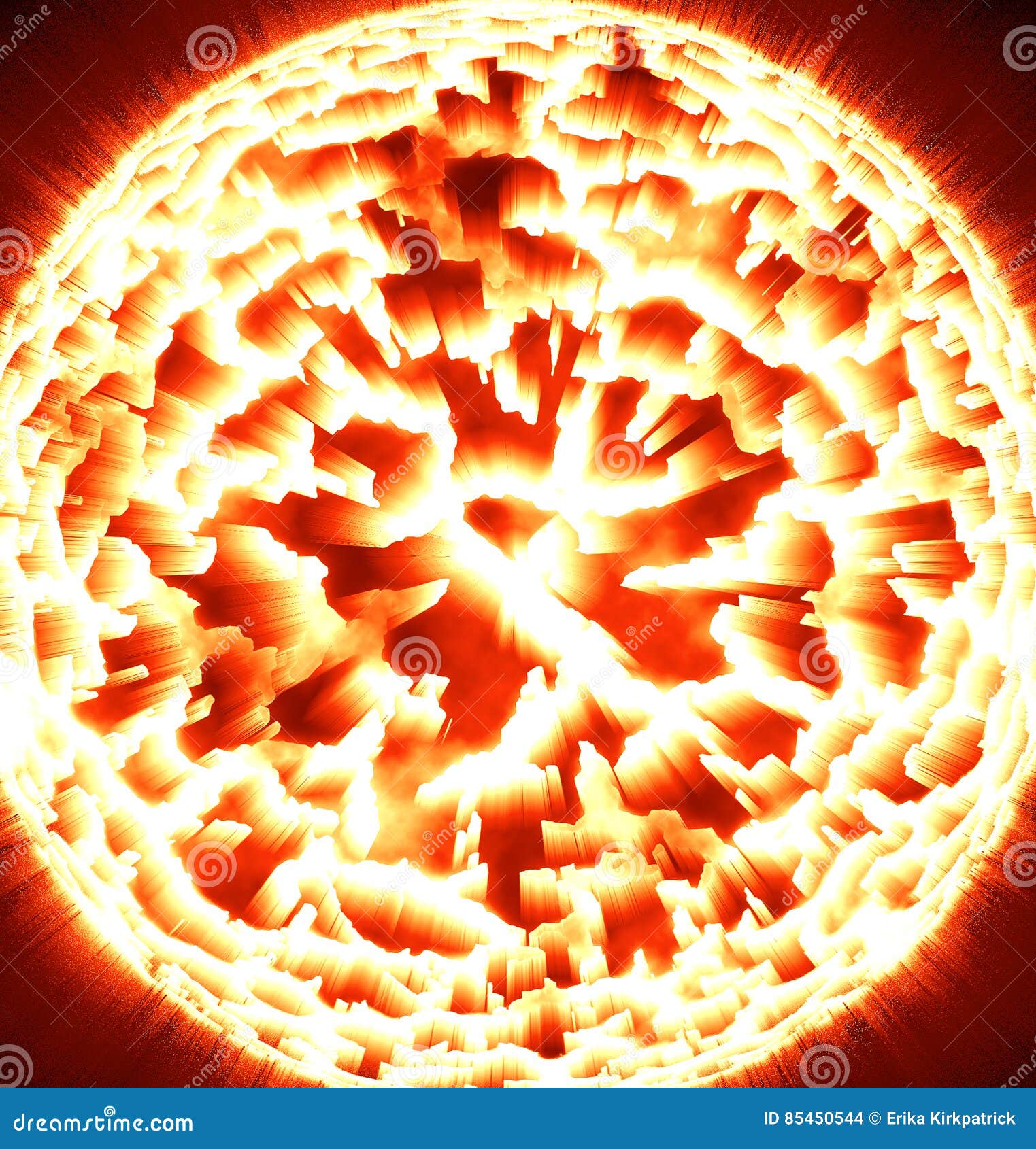 Exploding Sun stock illustration. Illustration of abstract - 85450544