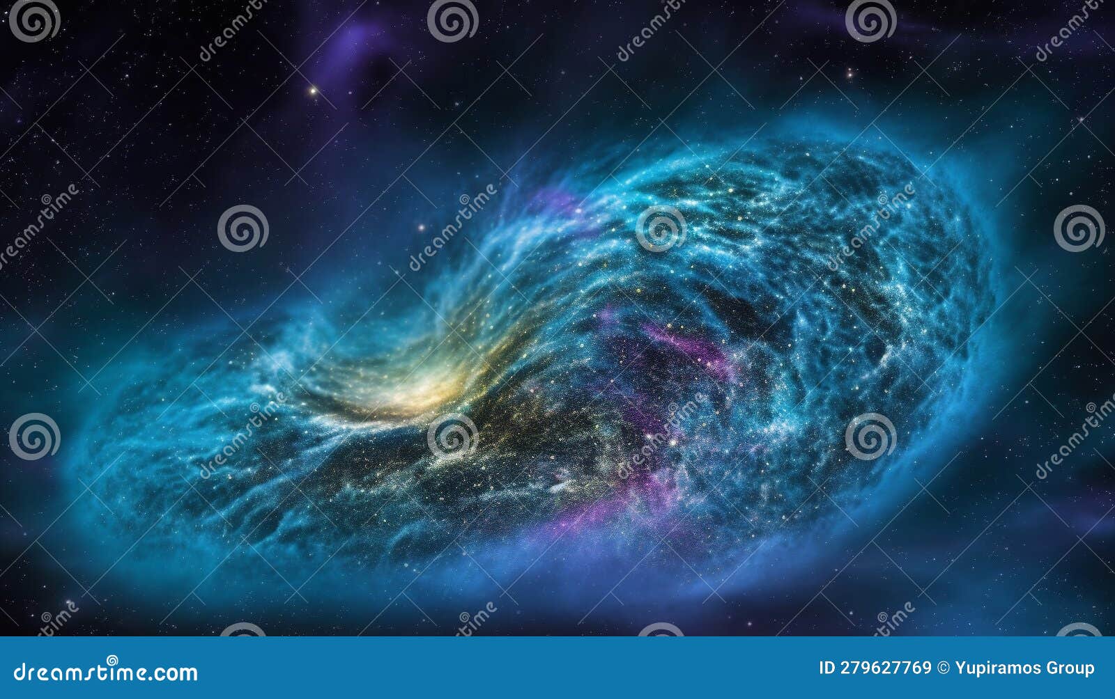 Exploding Supernova Creates Abstract Star Field in Deep Space Generated ...