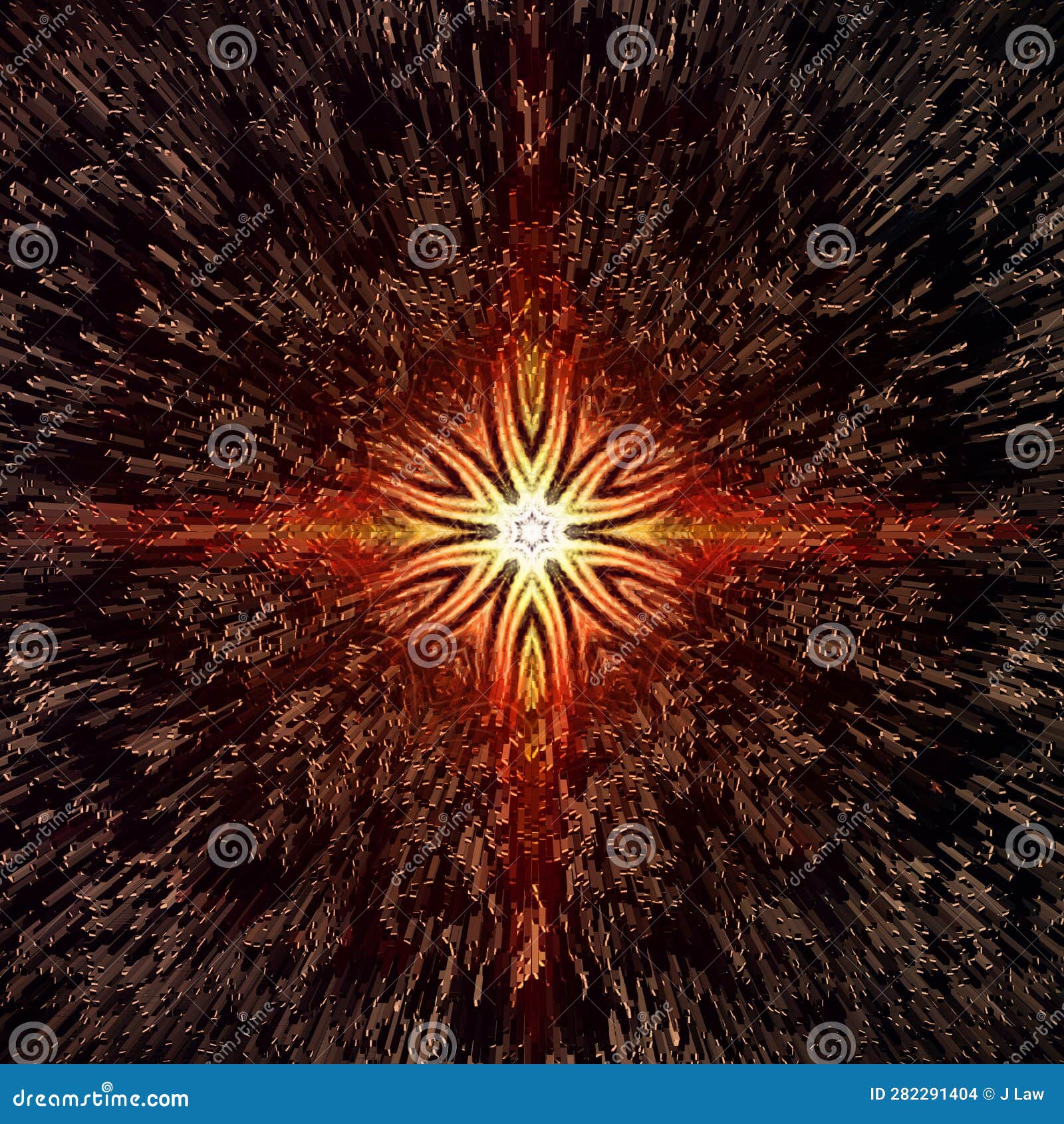 Exploding Supernova Deep Space Star Stock Illustration - Illustration ...