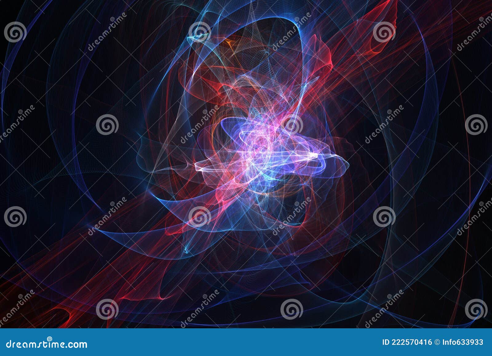 Exploding Neutron Star. Singularity, Gravitational Waves And Spa Stock ...