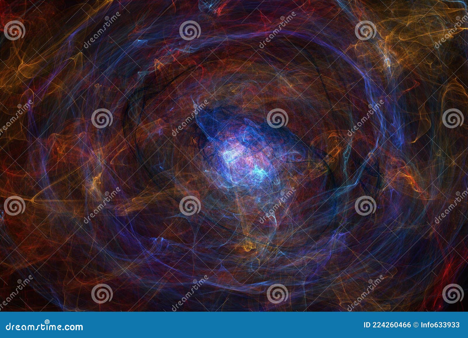 Exploding Supernova , Forminng Of Nebula. Black Hole In The Center Of ...