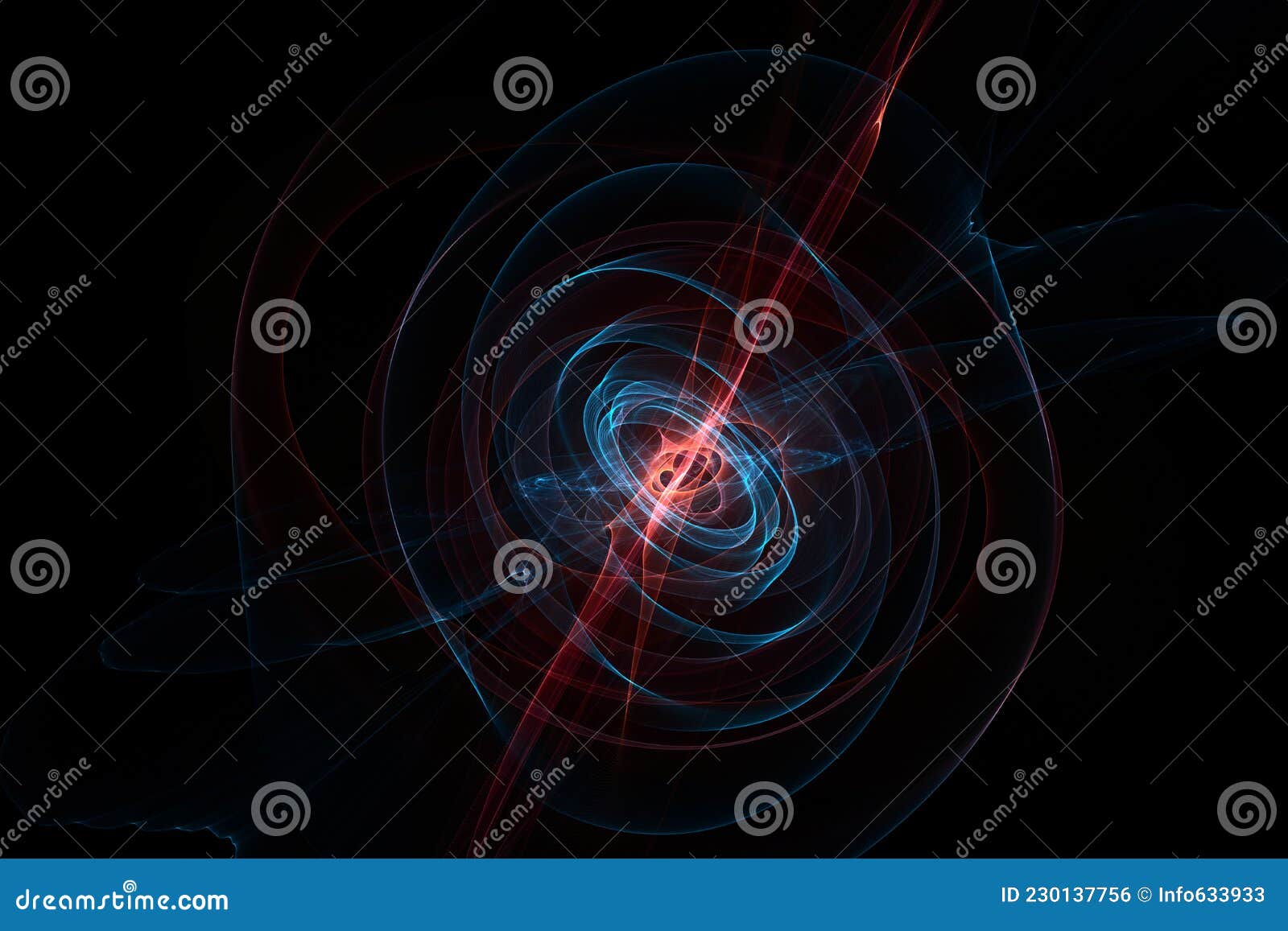 Exploding Neutron Star. Singularity, Gravitational Waves And Spa Stock ...
