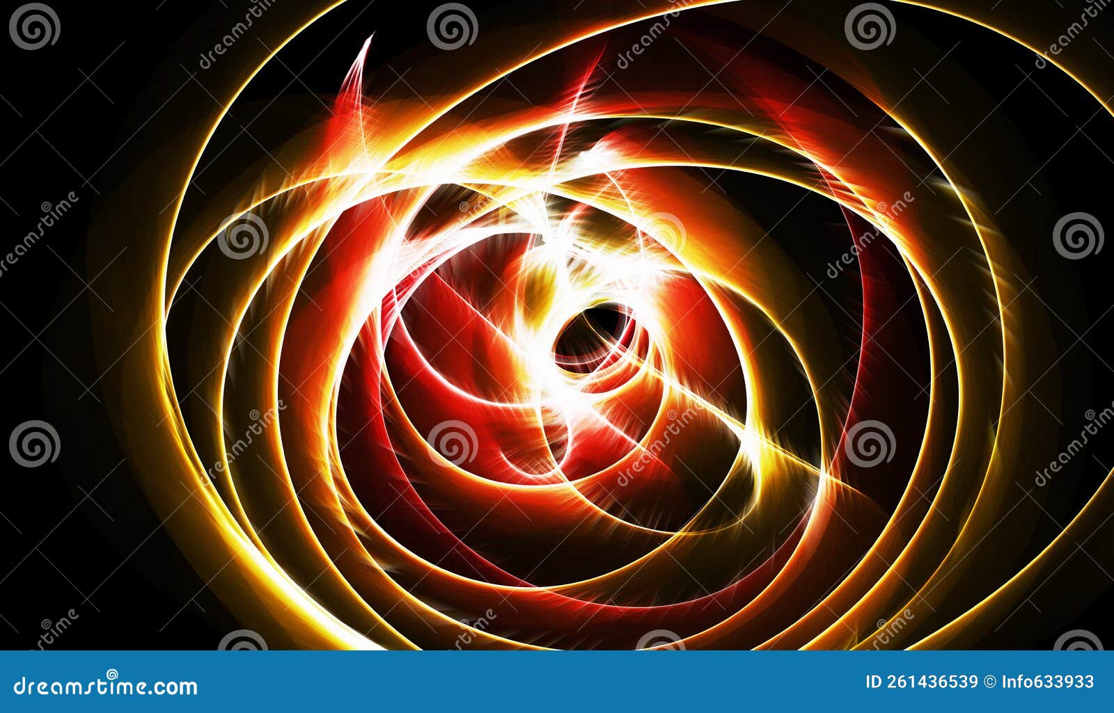 Exploding Supernova, Forminng of Nebula. Black Hole in the Center of ...