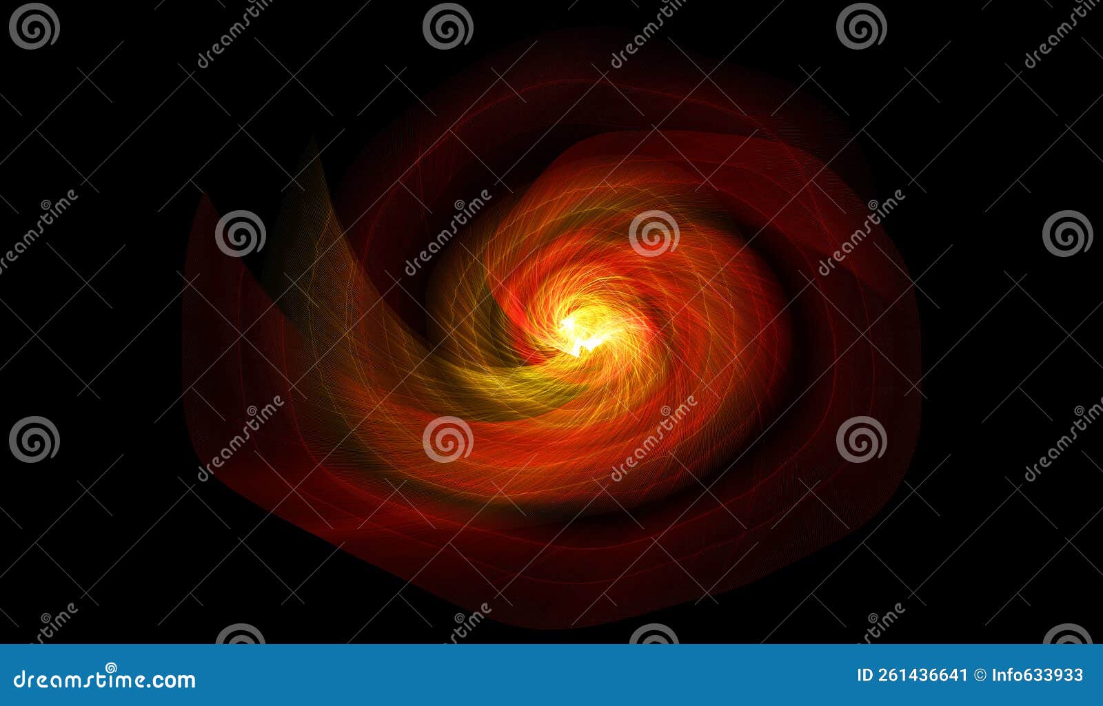 Exploding Supernova, Forminng of Nebula. Black Hole in the Center of ...