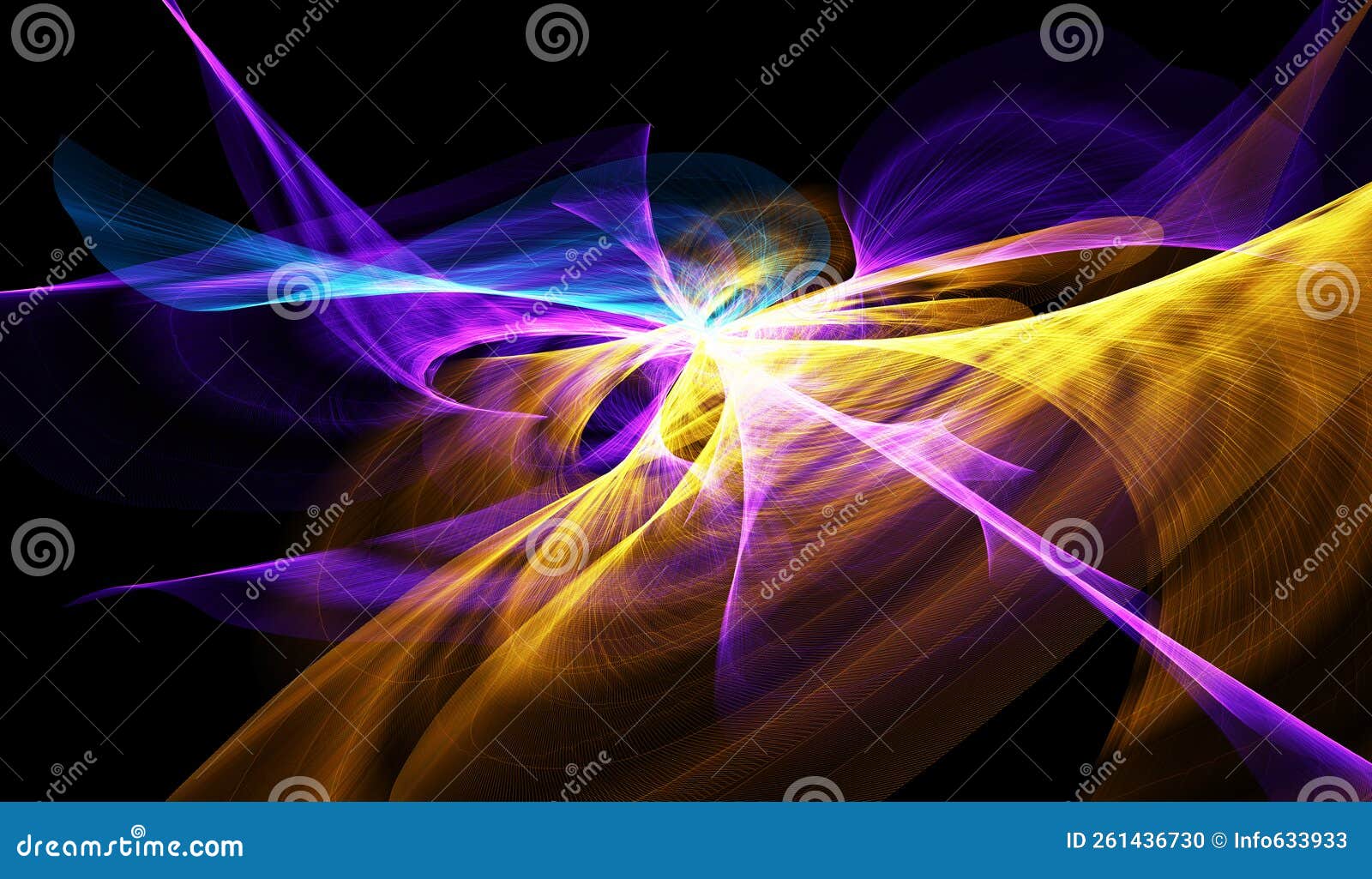 Exploding Supernova, Forminng of Nebula. Black Hole in the Center of ...