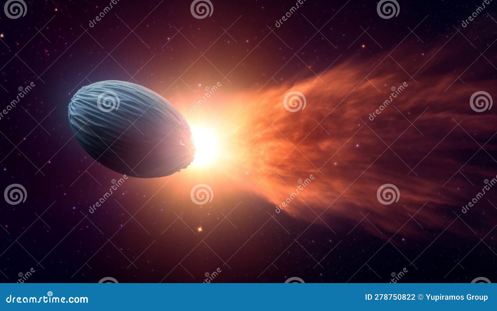 Exploding Supernova in a Galaxy of Star Fields and Nebulas Generated by ...