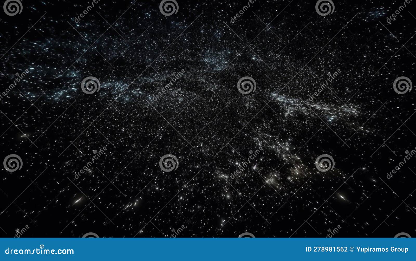 Exploding Supernova Illuminates Milky Way Galaxy in Abstract Star Field ...