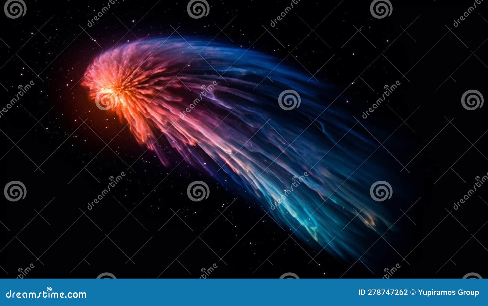 Exploding Supernova Illuminates Multi Colored Star Field in Vibrant ...