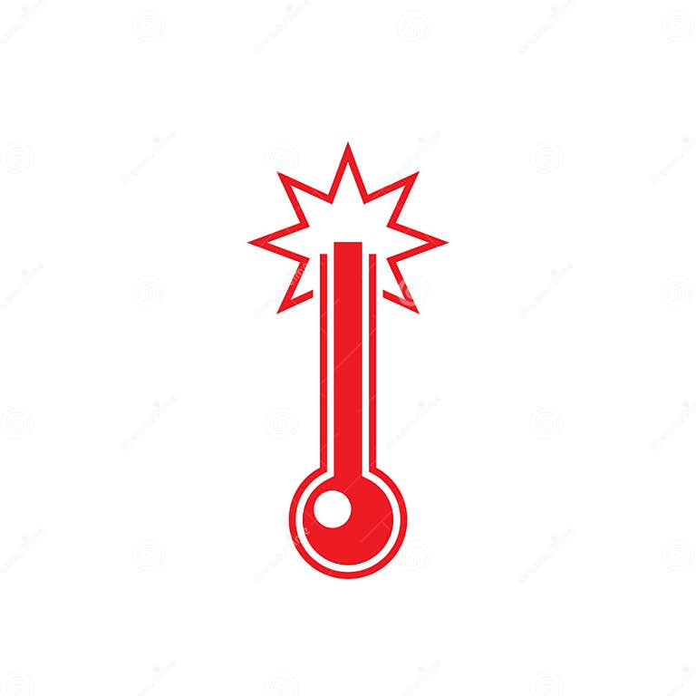 Exploding thermometer icon stock vector. Illustration of burst - 321259329