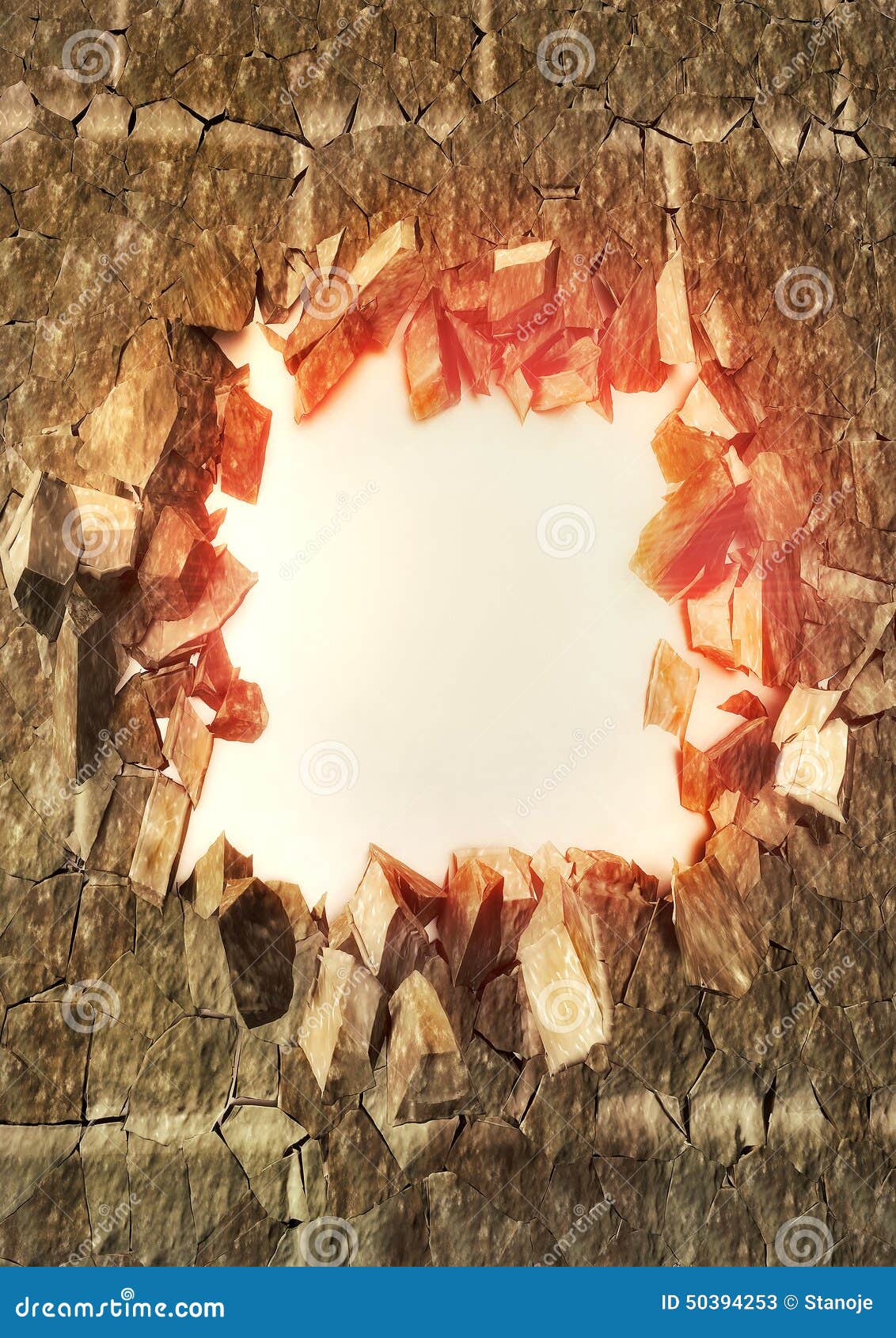 Exploding wall stock illustration. Illustration of orange - 50394253