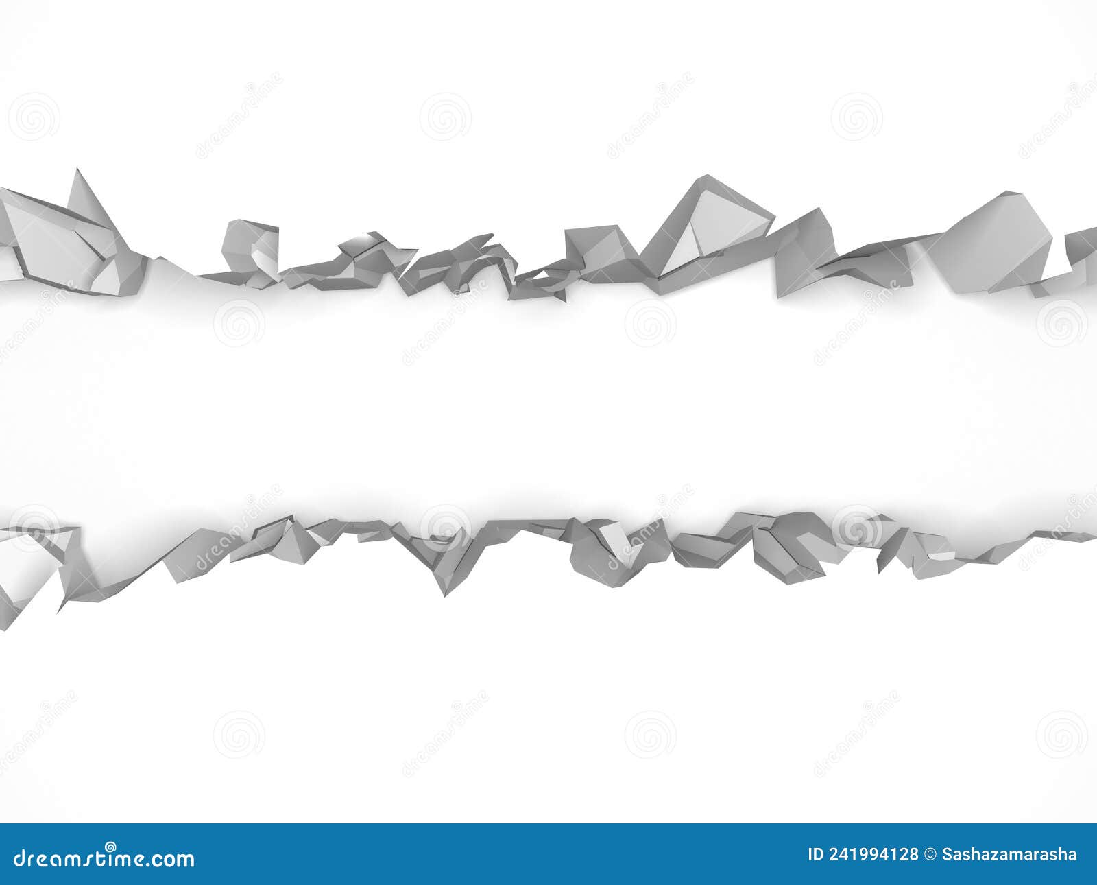 Exploding Wall with Free Area on Center Stock Illustration ...