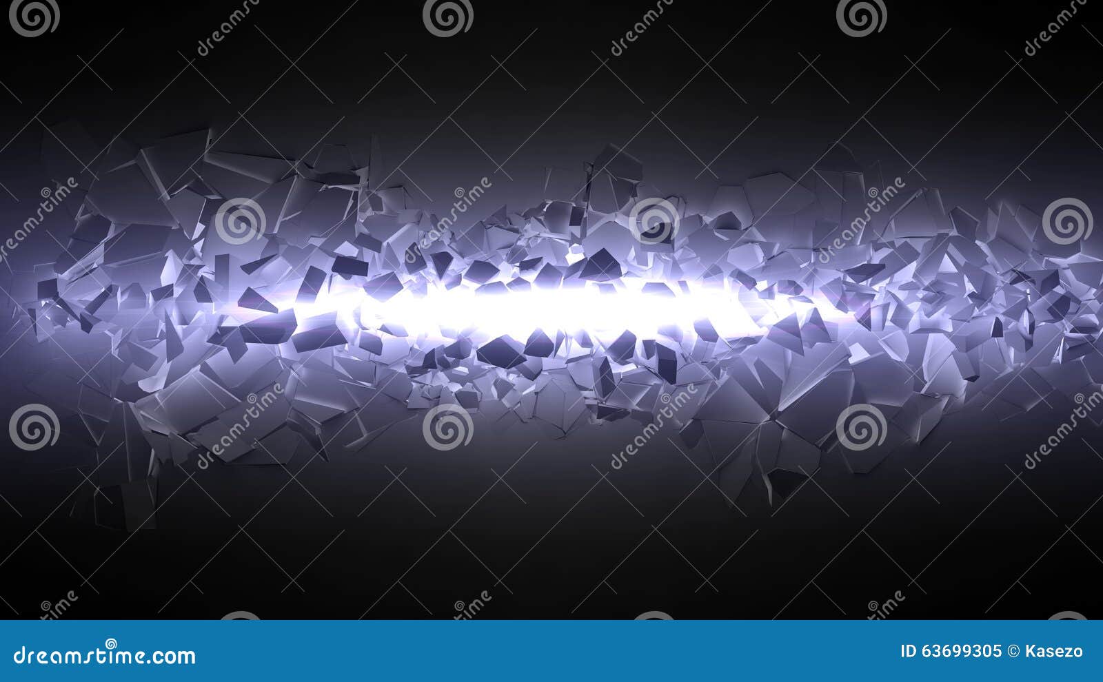 Exploding wall stock illustration. Illustration of light - 63699305