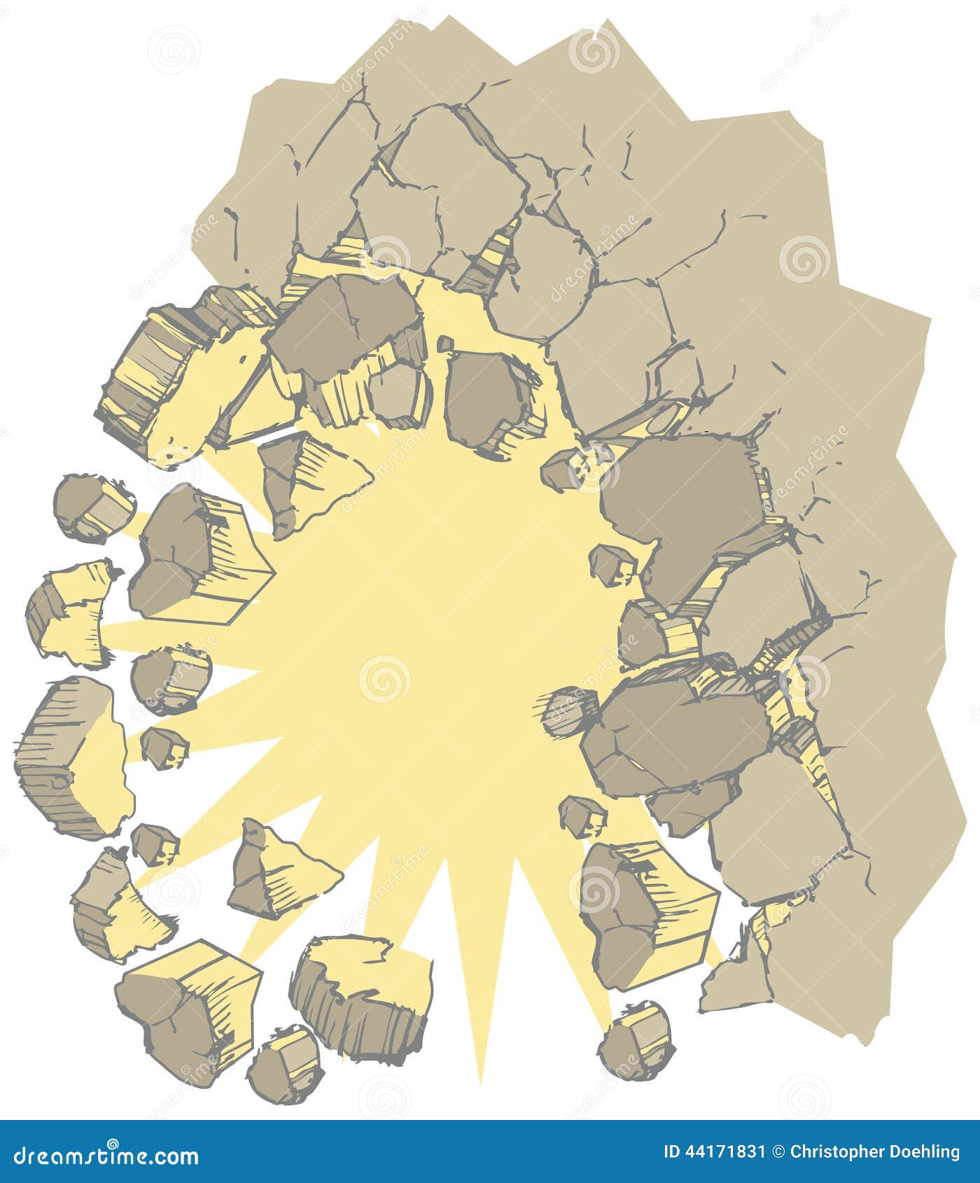Exploding Wall Vector Clip Art Stock Vector - Image: 44171831 Exploding Wall Vector Clip Art Stock Vector - Image: 44171831