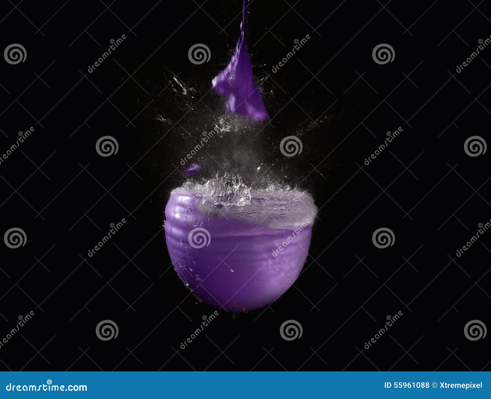Exploding water balloon stock photo. Image of filled - 55961088