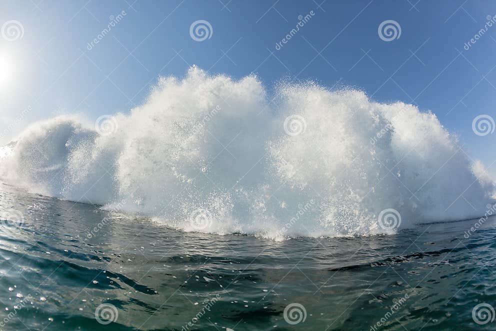 Exploding White Water Ocean Wave Stock Photo - Image of breaking, water ...