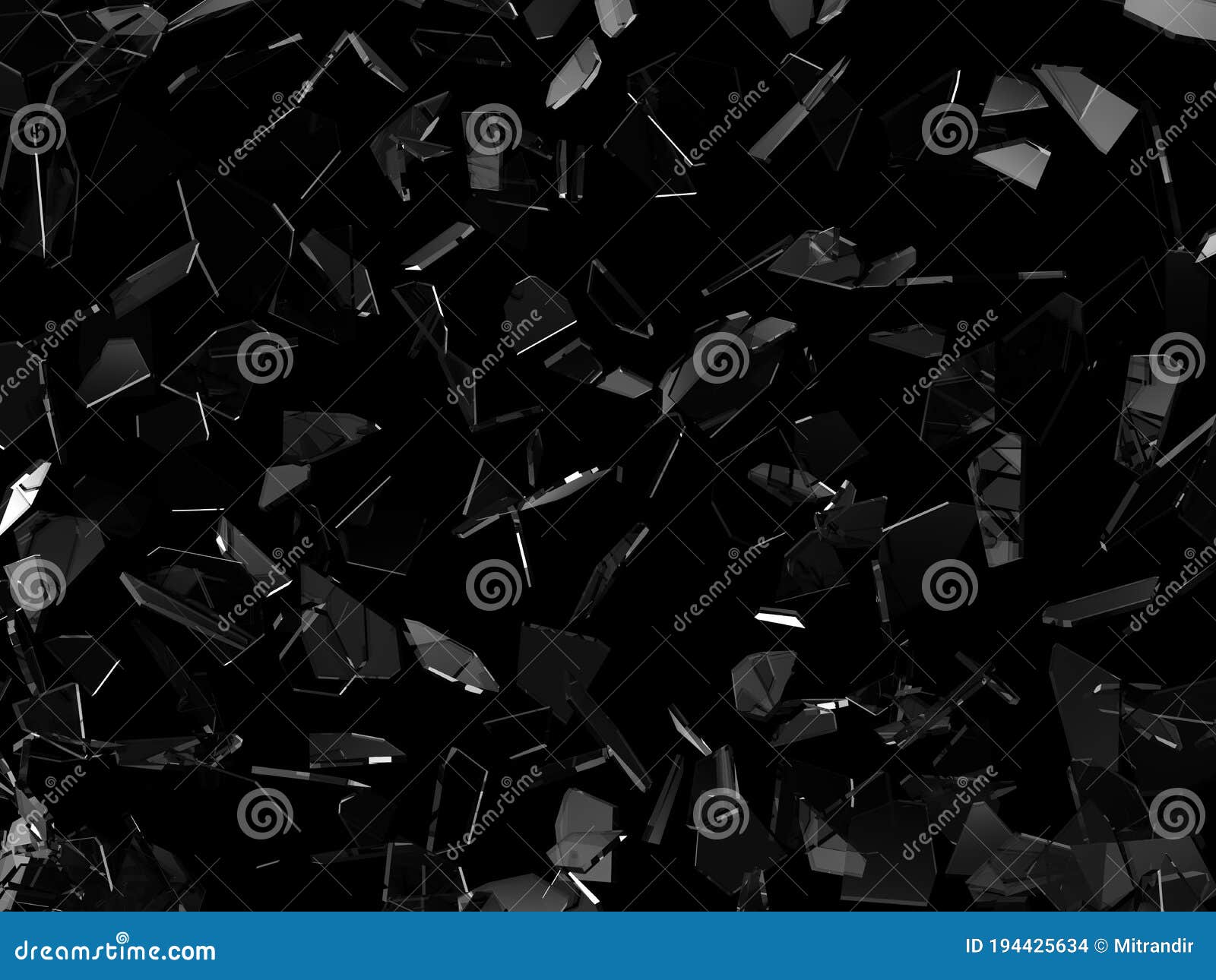 Exploding Window Glass - Pieces Flying through the Air Stock ...