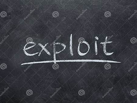 Exploit stock image. Image of learning, exploit, word - 227366565