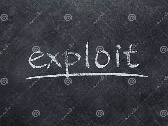 Exploit stock image. Image of learning, exploit, word - 227366565