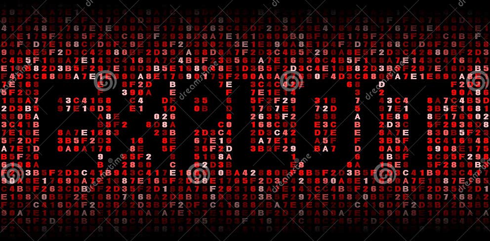 Exploit Text on Hex Code Illustration Stock Illustration - Illustration ...