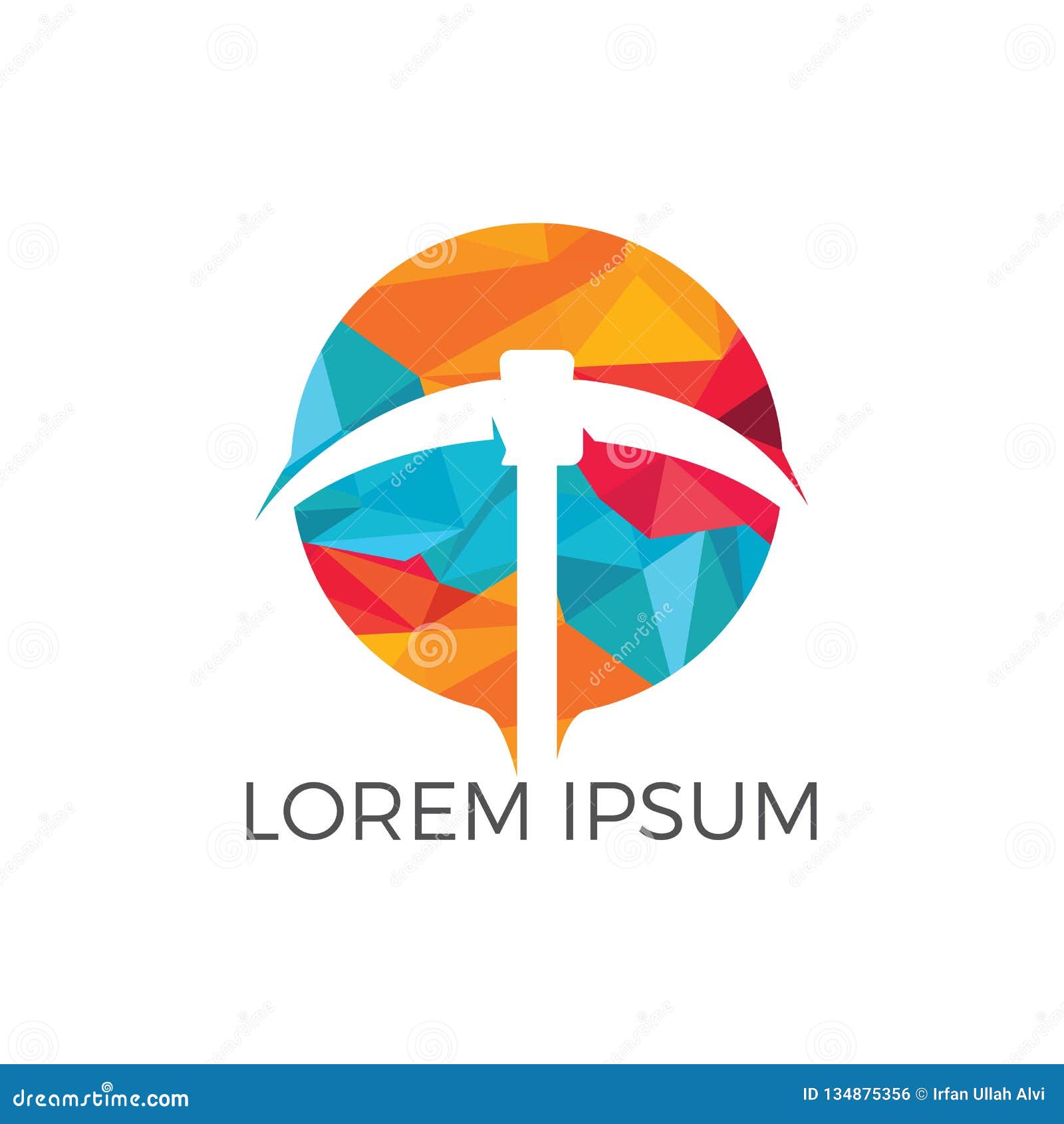 Exploitation Logo Design illustration stock. Illustration of hache ...