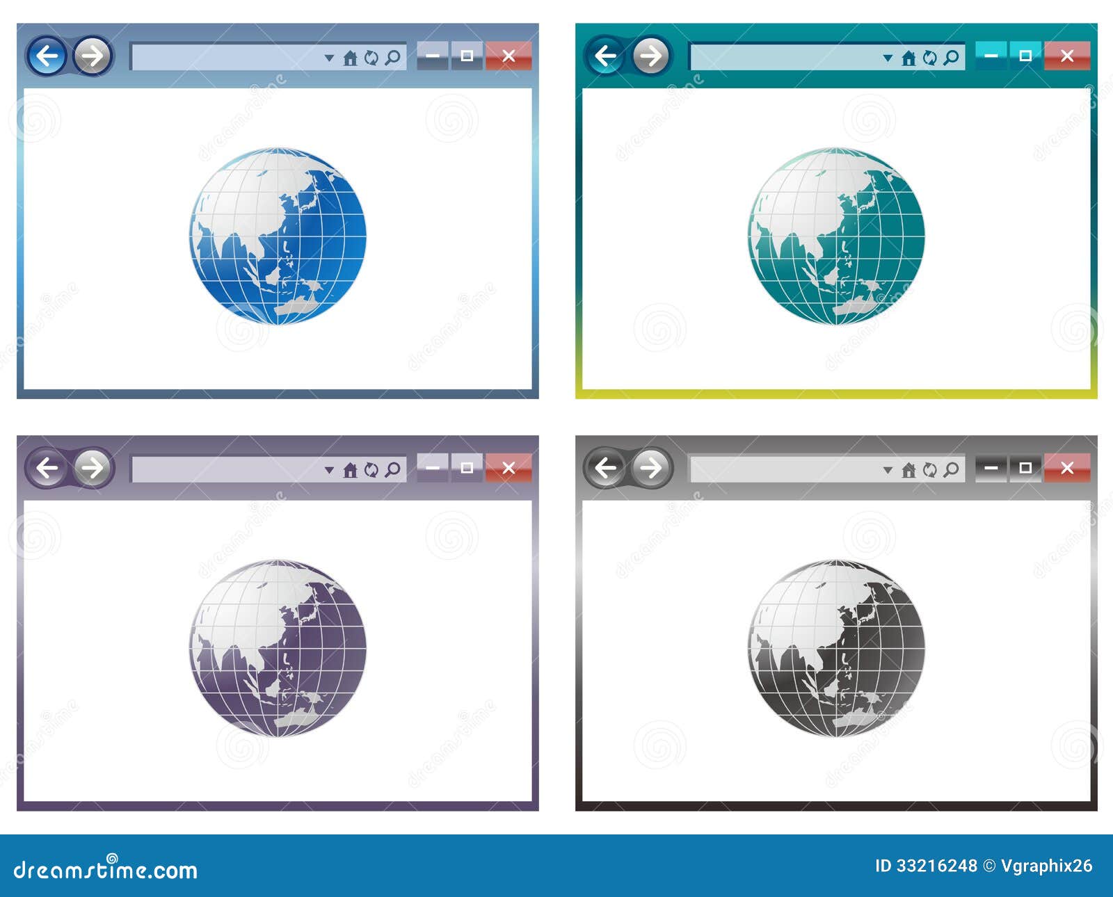 Explorador Web en vector ilustración del vector. Ilustración de marco ...