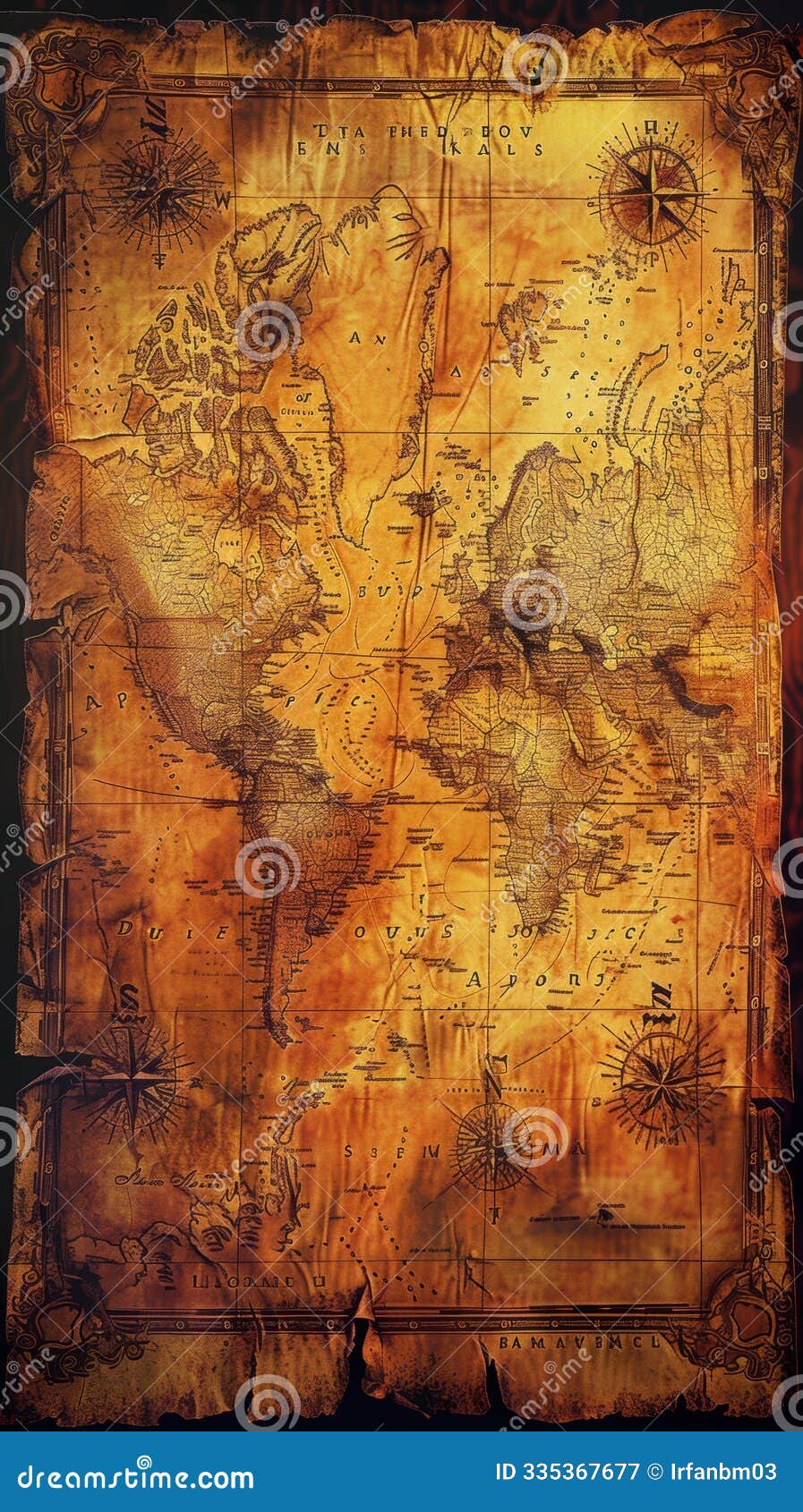 Exploration. Detailed Map Background Wallpaper Stock Illustration ...
