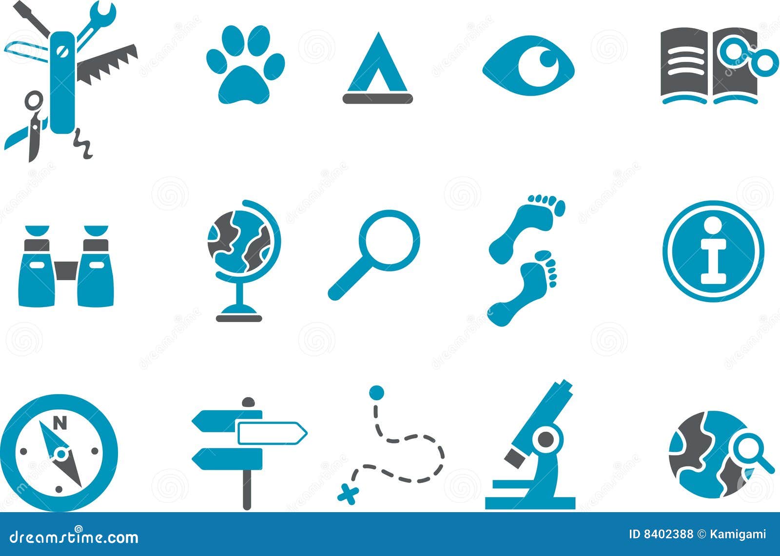 Exploration Icon stock vector. Illustration of direction - 8402388