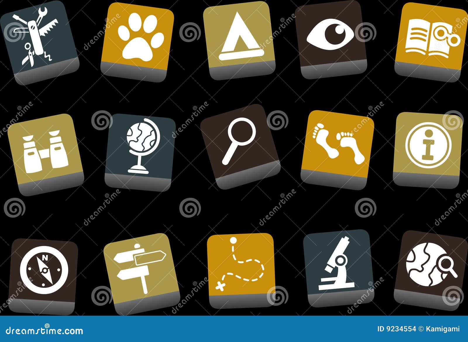 Exploration Icon stock vector. Illustration of looking - 9234554